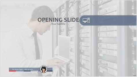 Free Server Management PPT SageFox PowerPoint Templates