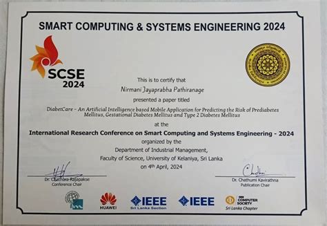 nirmani jayaprabha pathiranage on linkedin scse2024 iit msc