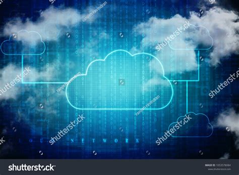 2d Rendering Cloud Computing Stock Illustration 1053578084 Shutterstock
