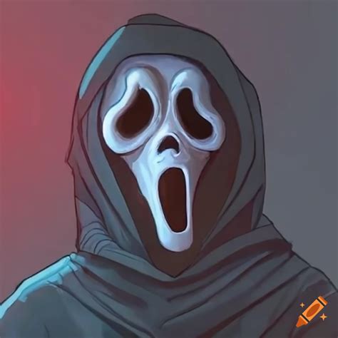 Scream Mask Drawing