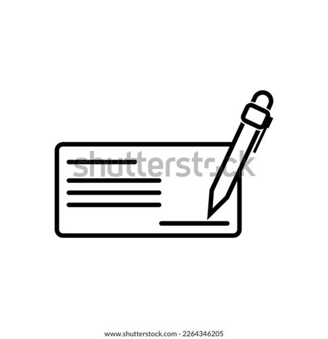Cheque Book Icon Bank Vector Check Stock Vector Royalty Free