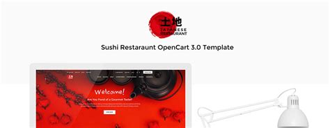 Japanese Restaurant Bright Sushi Food Restaurant OpenCart Template