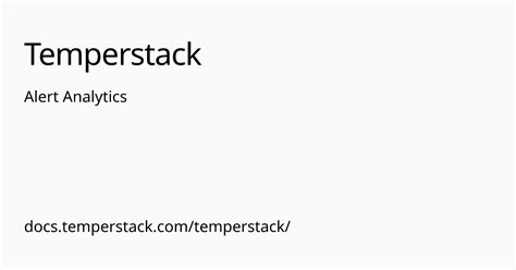 Alert Noise Reduction Optimisation Temperstack