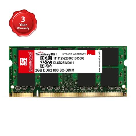 GB DDR LAPTOP RAM MHZ Simmtronics