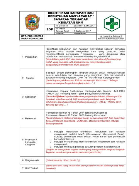 Contoh Format Sop Pdf