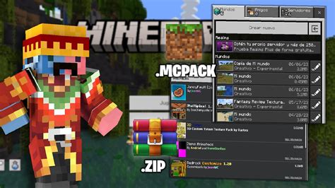 Como Instalar Paquetes De Texturas Y Mundos En Minecraft Bedrock Pocket