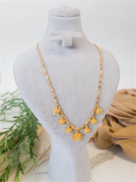 21k Gold Necklaces Cleopatra Jewelers