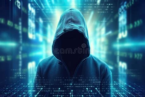 Anonymous Cute Hacker Concept Of Hacking Cybersecur Illustration Ai Generative Stock