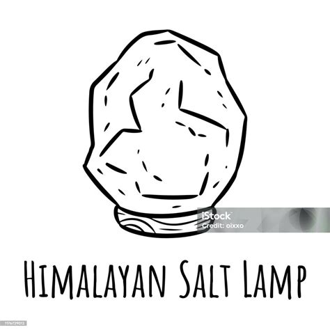 히말라야 소금 램프입니다 소금 크리스탈선형 현대 토착 모노그램 릴렉스 컨셉 기호 0명에 대한 스톡 벡터 아트 및 기타 이미지