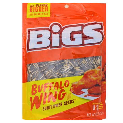 Bigs Buffalo Wings Sunflower Seeds 152g Candy Funhouse Us