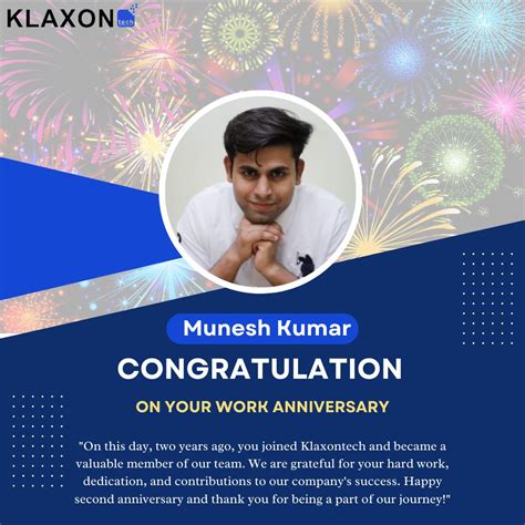 Klaxontech Inc On Linkedin On This Day Two Years Ago You Joined Klaxontech And Became A Valuable