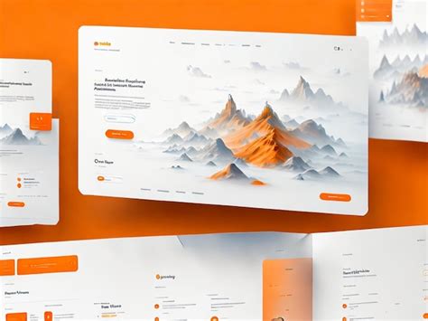 premium photo modern user interface design template mockups ui ux