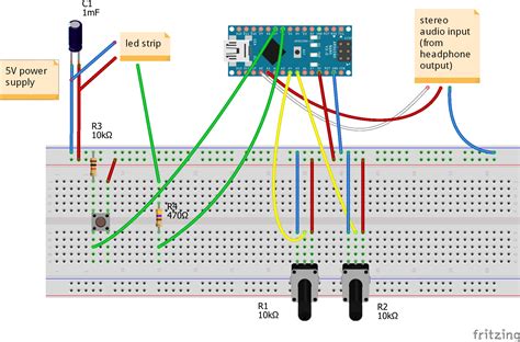 Stereo Neopixel Ring Vu Meter Arduino Project Hub