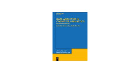 Data Analytics In Cognitive Linguistics Methods And Insights Faculty