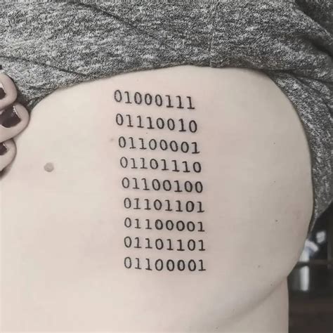 30 Best Binary Code Tattoo Ideas You Should Check
