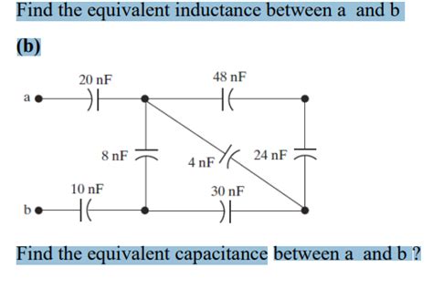 Solved Find the equivalent inductance between a and b (b) | Chegg.com