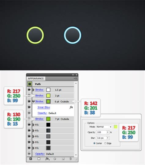 Quick Tip Create A Set Of Glowing Buttons In Adobe Illustrator Envato Tuts