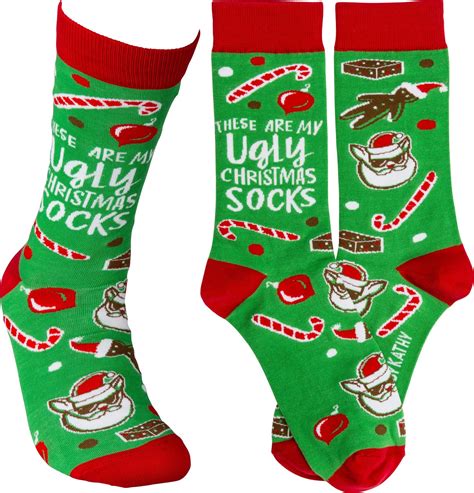 These Are My Ugly Christmas Socks Christmas Socks Ugly Christmas