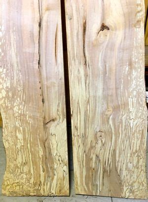 Live Edge Spalted Red Alder Wood Slabs Bookmatched Frison Logue