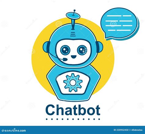 Virtual Chat Bot Robot Icon Online Chatbot Operator With Speech Bubble Customer Support