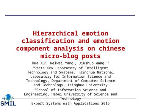 Pptx Hierarchical Emotion Classification And Emotion Component Analysis On Chinese Micro Blog