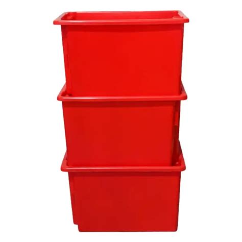 68L Stack Nest Crate Red SNR008RWCRED Richmond Rolling Solutions