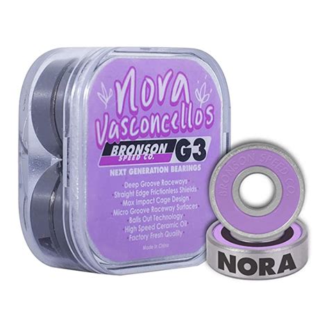 Baleros Bronson Speed Co Nora Vasconcellos Pro G3 Morado Madera Verde Skateshop