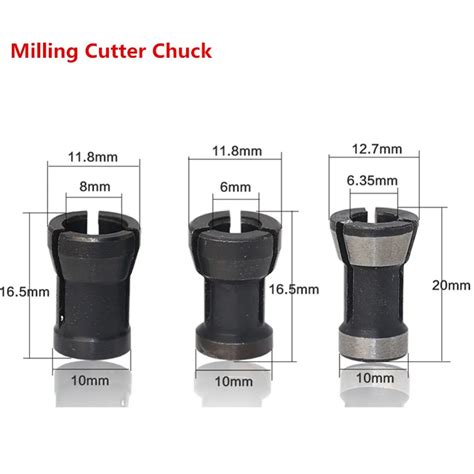 10mm Milling Cutter Chuck Precision Adapter Conversion Chuck For Woodworking Router Bit