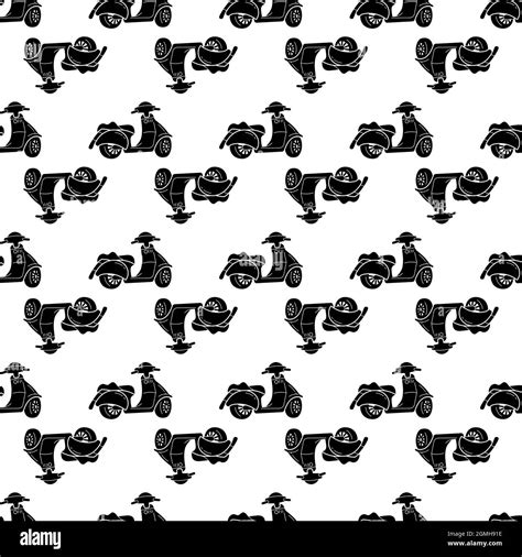 Modern Scooter Pattern Seamless Background Texture Repeat Wallpaper
