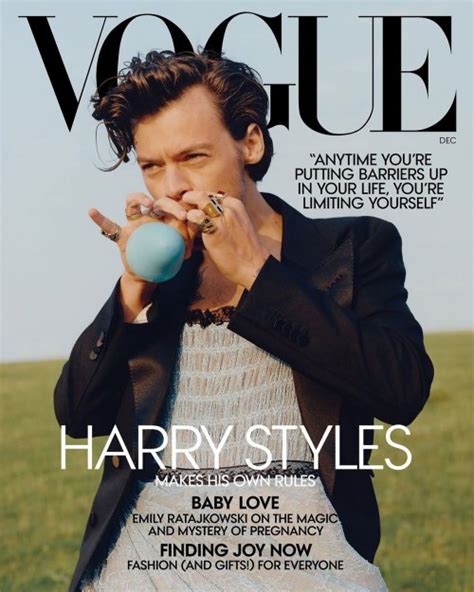 Harry Styles Mom Defends His Vogue Cover Amid Drama Us Weekly