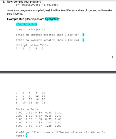 Solved Create A New File Named Multdiv Cpp This Is The Chegg
