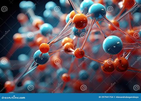 3d visualization of molecules stock illustration illustration of