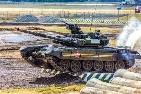 Russian Army T 72b3 Main Battle Tank At The Training Ground Stock Image