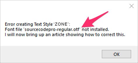 How To Fix Auto CAD Error Creating Text Aoo D