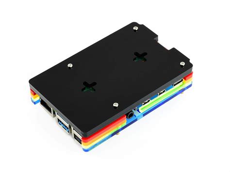 Raspberry Pi 4 Six Layer Acrylic Rainbow Case Iduino