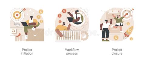 Project Implementation Abstract Concept Vector Illustrations Stock Vector Illustration Of