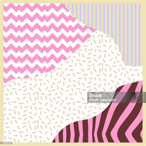 기하학적 인 독특한 추상 패턴 평방 멤피스 90 년대 유행 Hipster Hijab 스카프 쿠션 베개 섬유 인쇄에 대 한 0명에 대한 스톡 벡터 아트 및 기타 이미지