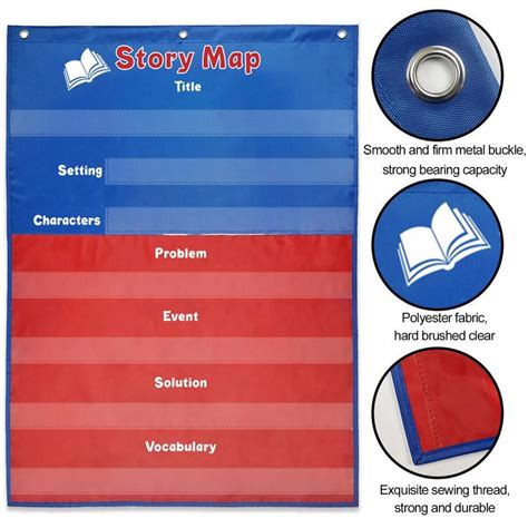 Pocket Chart Cards Blank Story Map Pocket Chart Calendar Black Standard Pocket Chart For