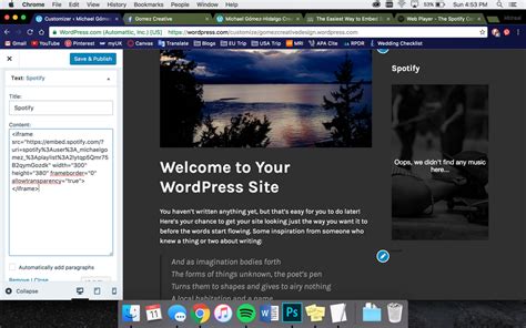 solved embedding spotify playlist to wordpress the spotify community