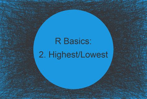 Get Second Lowest Highest Value In R 2 Examples Vector Column