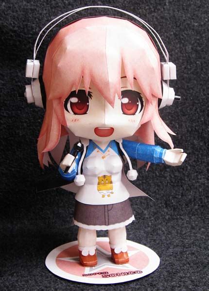Super Sonico Papercraft Paperized Crafts