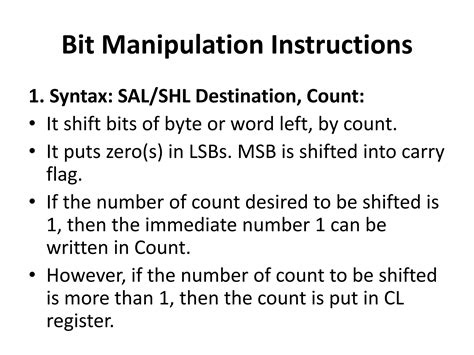 Instruction Sets Of 8086 Pptx Operating Systems Computer Software