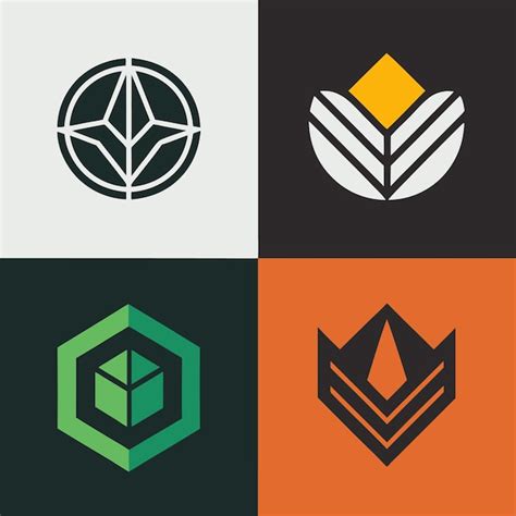Premium Vector Set Of Abstract Geometric Logos