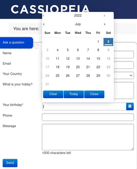 What Field Types Are Available In Shack Forms Joomlashack