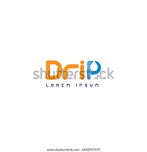 Drip Logo Design Water Drop Company Stock Vector Royalty Free