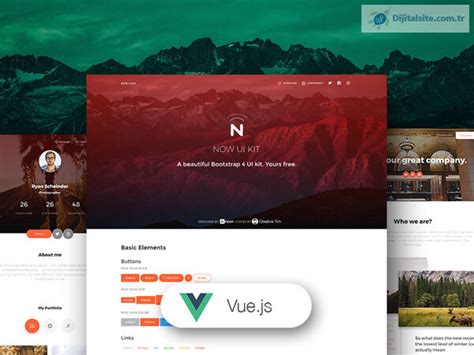 Vue Now UI Kit BOOTSTRAP VUE JS UI KIT