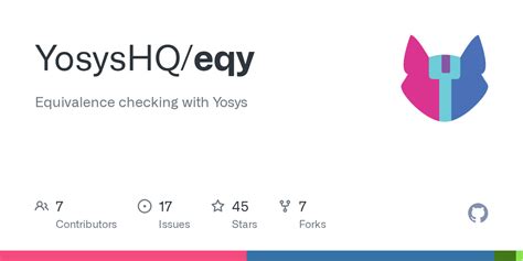 Github Yosyshqeqy Equivalence Checking With Yosys