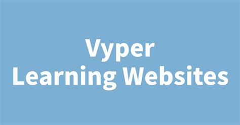 What Is Vyper Programming Language In Ethereum