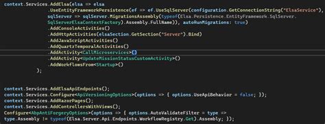 abp with elsa using microservice based solution 5831 support abp io