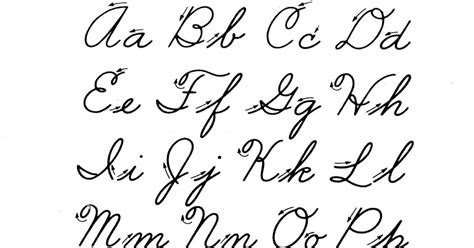 Alphabet Letters In Cursive ~ Thankyou Letter